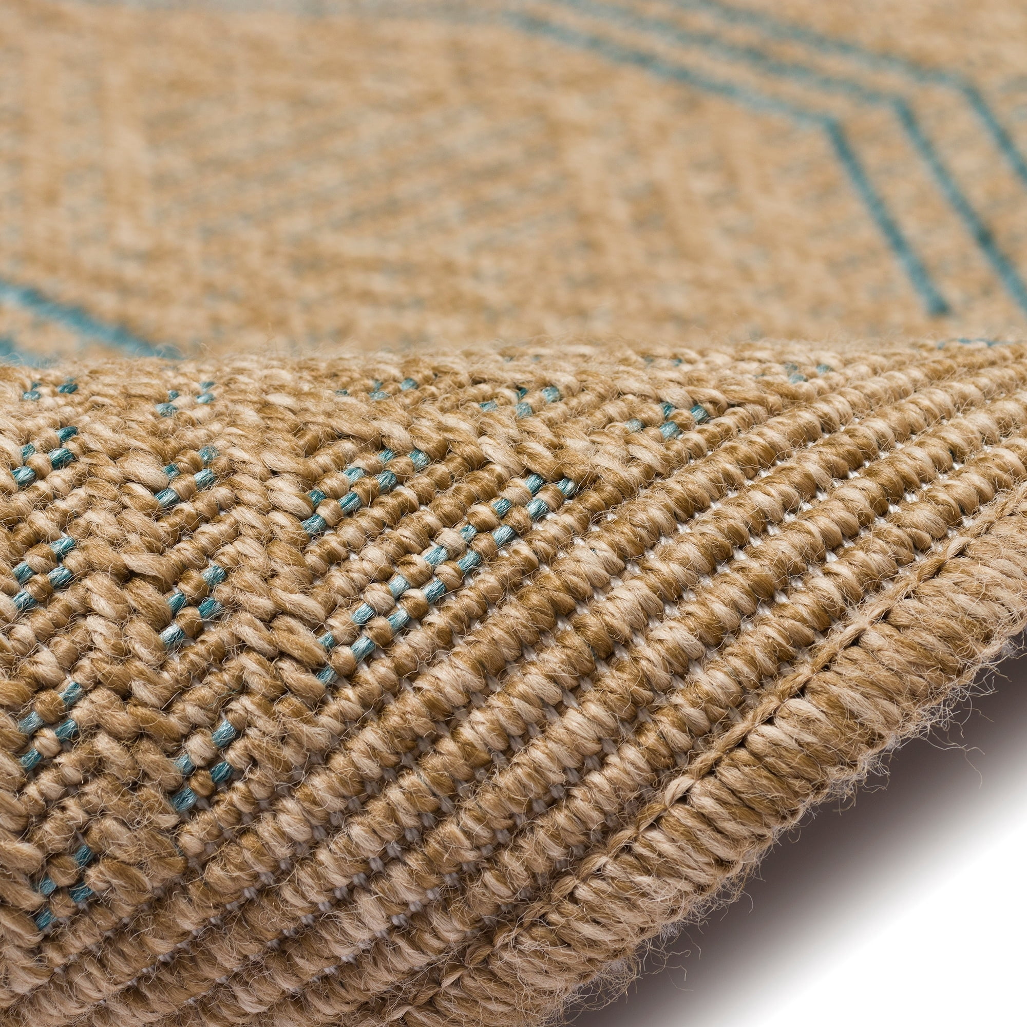 Liora Manne Sahara Links Indoor Outdoor Area Rug Aqua 5x7 Polypropylene - Walmart.com