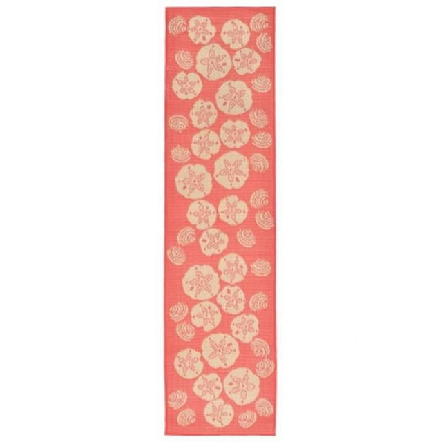 Liora Manne Terrace 1790/27 Shell Toss Coral Area Rug 23 Inches X 7 ...