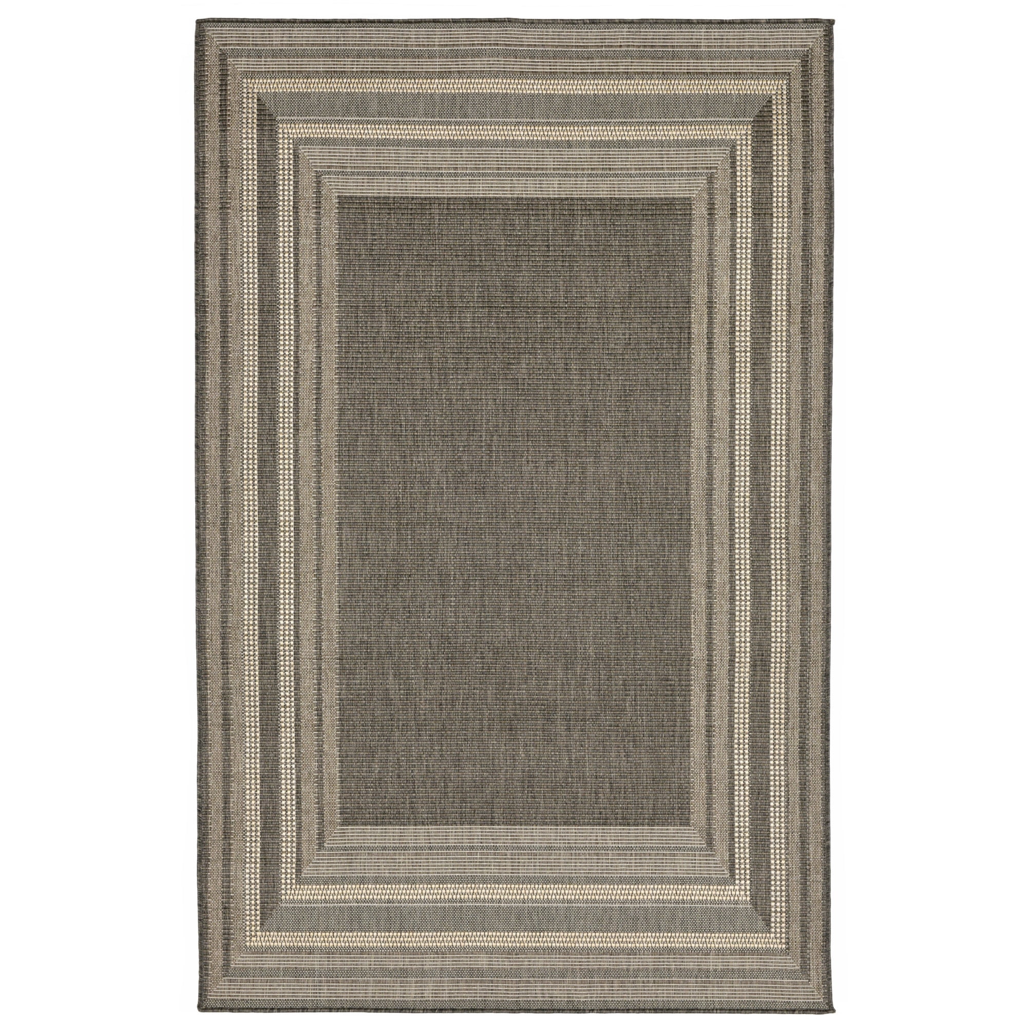 Liora Manne Terrace Etched Border Grey Runner Rug 23" x 7'6" - Walmart.com