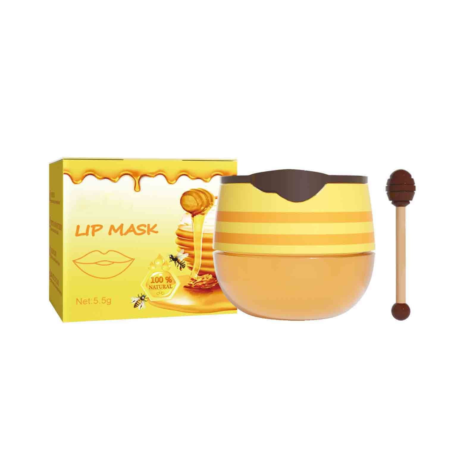 Lip Balm Honey Pot,Propolis Moisturizing Honey Lip Mask Lip Balm ...