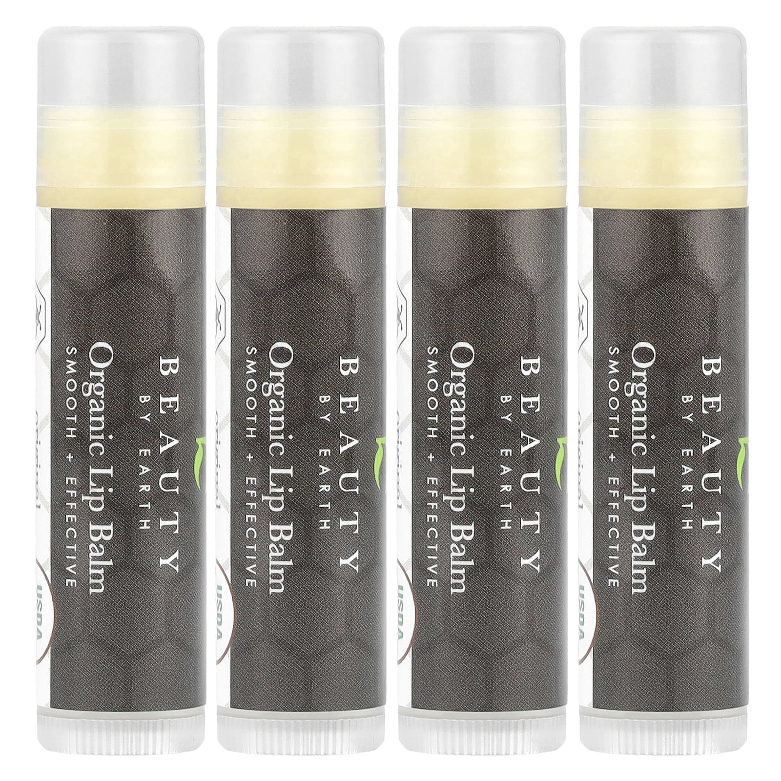 Beauty by Earth Lip Balm, Beeswax with Aloe Vera and Vitamin E, 4 Pack ...