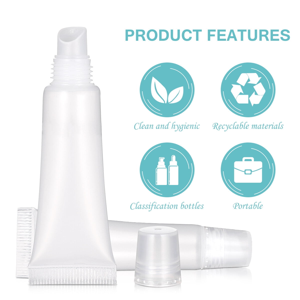 Lip Balm Refillable Jars Lip Pomade Tubes Lip Gloss Base Lip Gloss ...