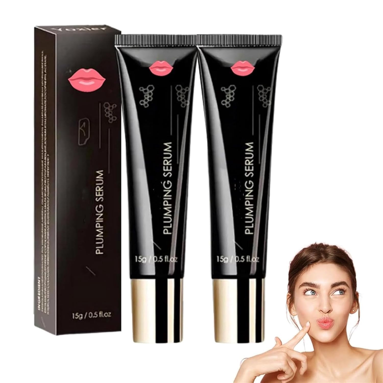 Lip Booster Serum, Plumpy Lip Booster, Natural Lip Care Oil with ...