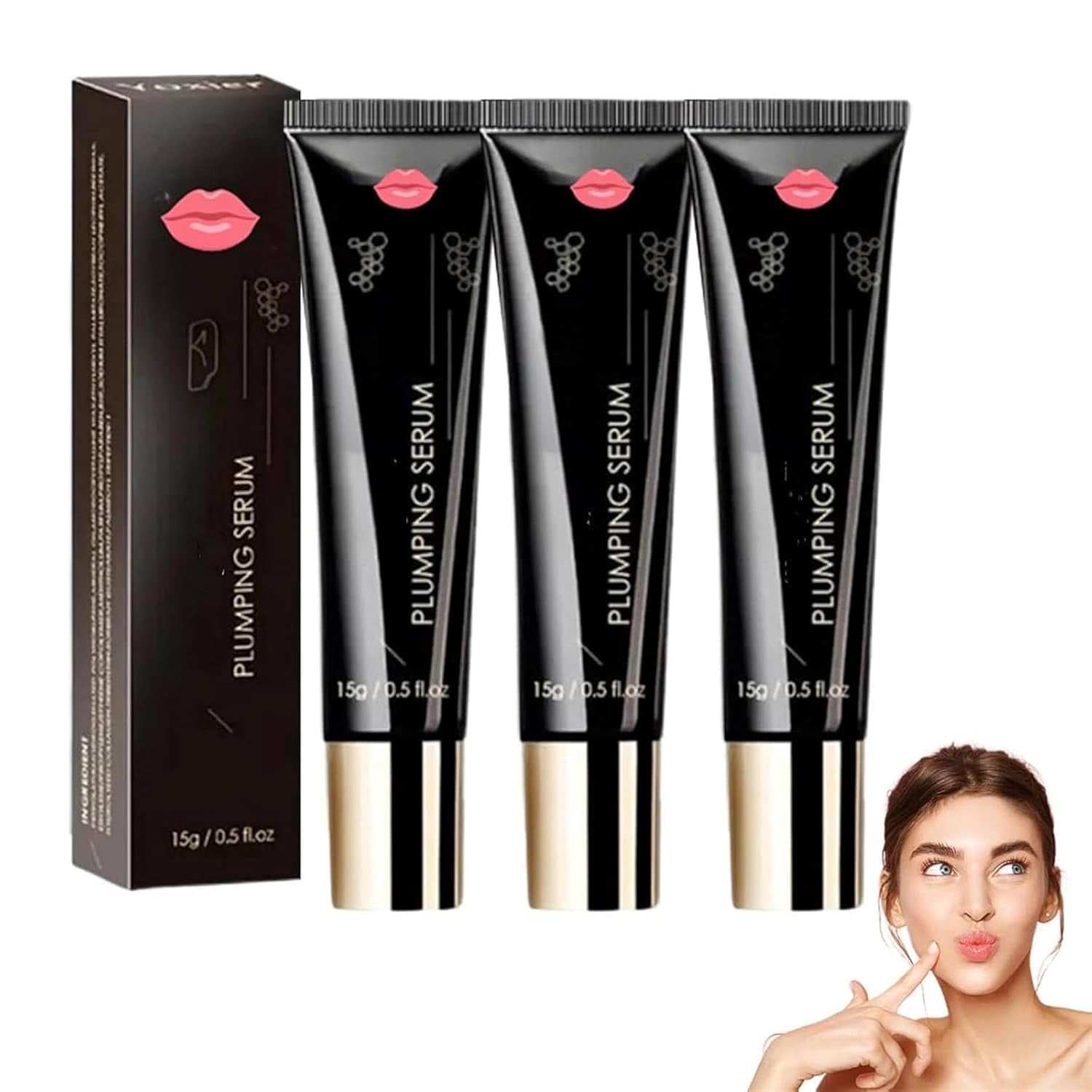 Lip Booster Serum, Plumpy Lip Booster, Natural Lip Care Oil with ...