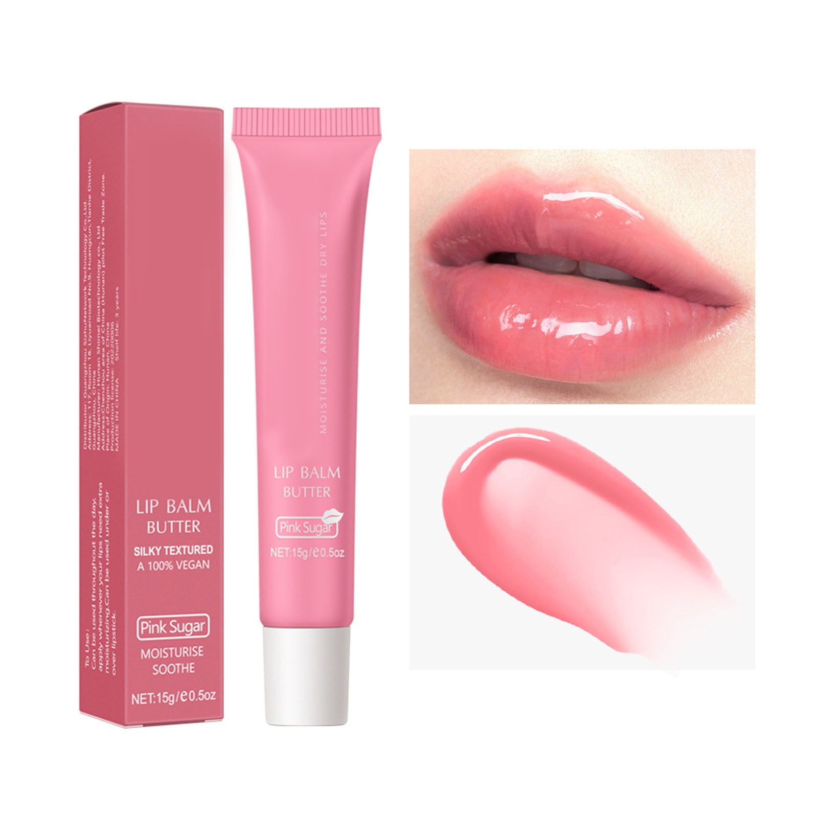 Lip Butter Balm Beige Brown Lip Gloss Shea Butter Tinted Lip Balm Lip ...