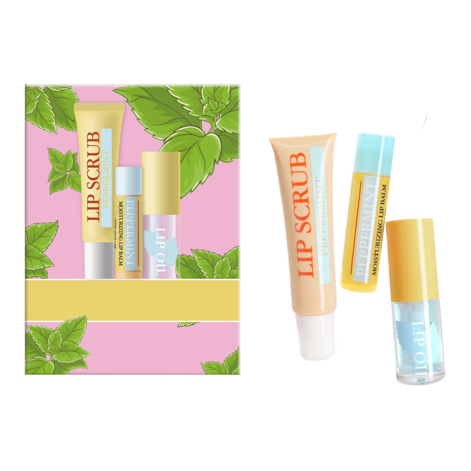 Lip Care Package Includes One Lip Scrub One Nourishing Lip Oil（5ml） And ...