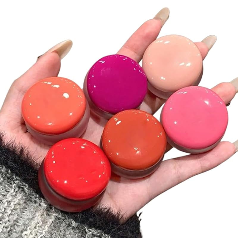 Lip and Cheek Blurry Pudding Pot, Korean Pudding Pot Blush with ...