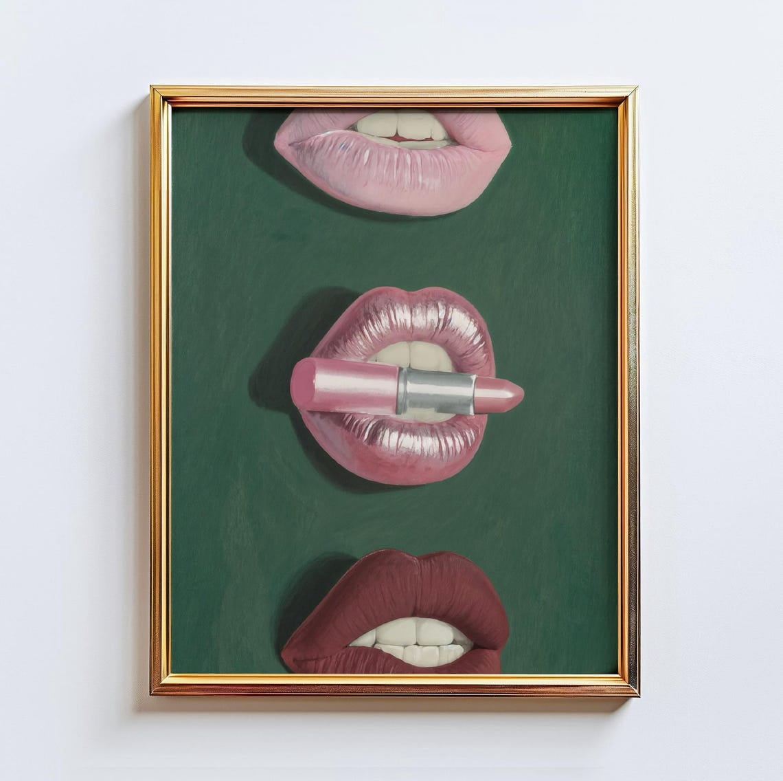 Lip Evolution – Pop Art Lipstick Poster, Fashion Aesthetic Wall Art ...