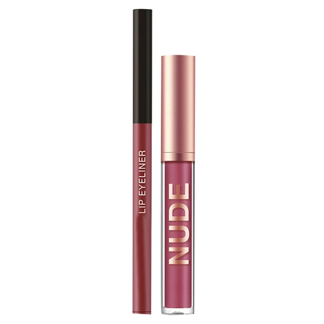 Lip Glaze 2 5ml Lipliner Combination Not Easy To Cup Lip Color Set