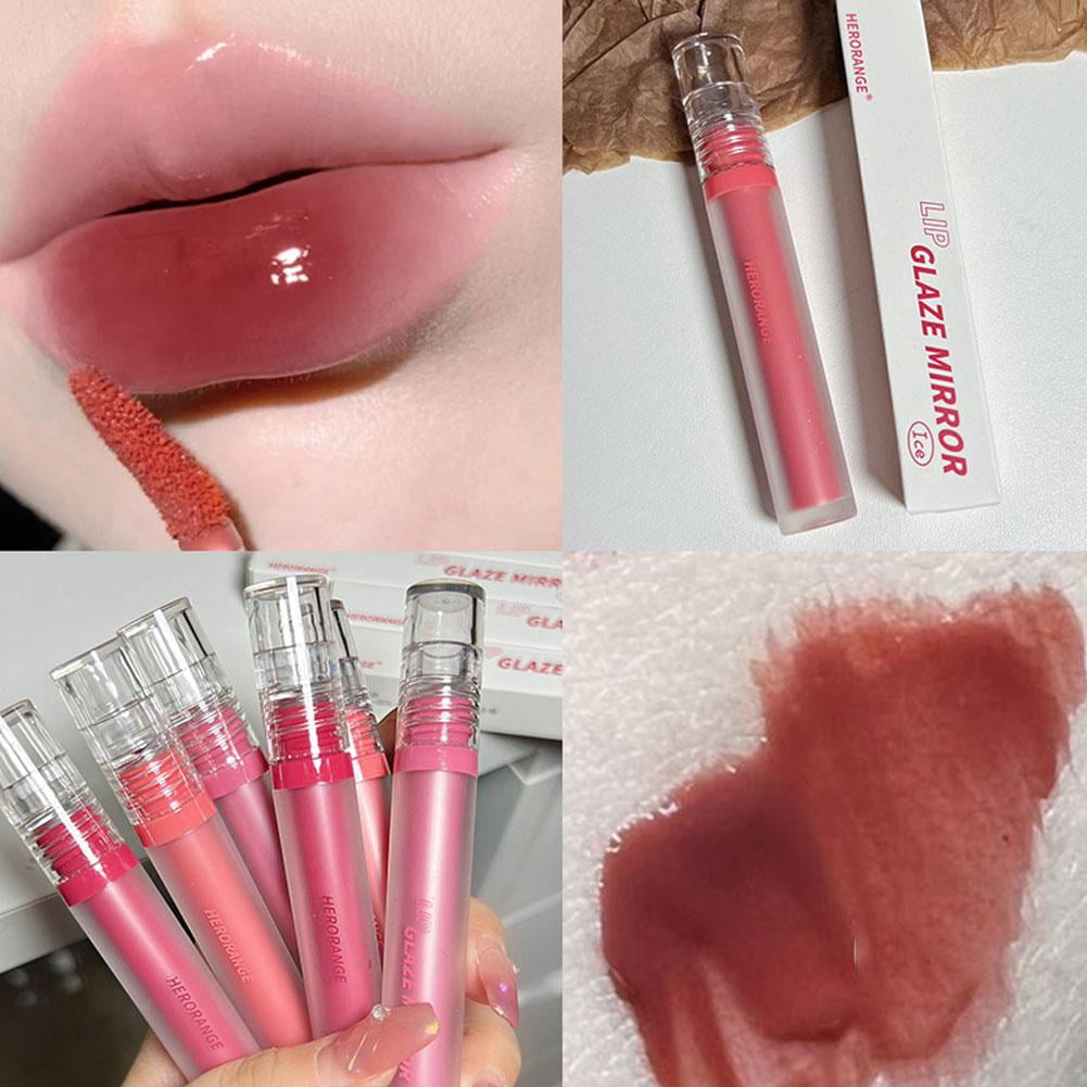Lip Glaze Mirror Water Lip Gloss Moisture Lipstick Lips Makeup Watery Lip glo σ) E4B6 - Walmart.com
