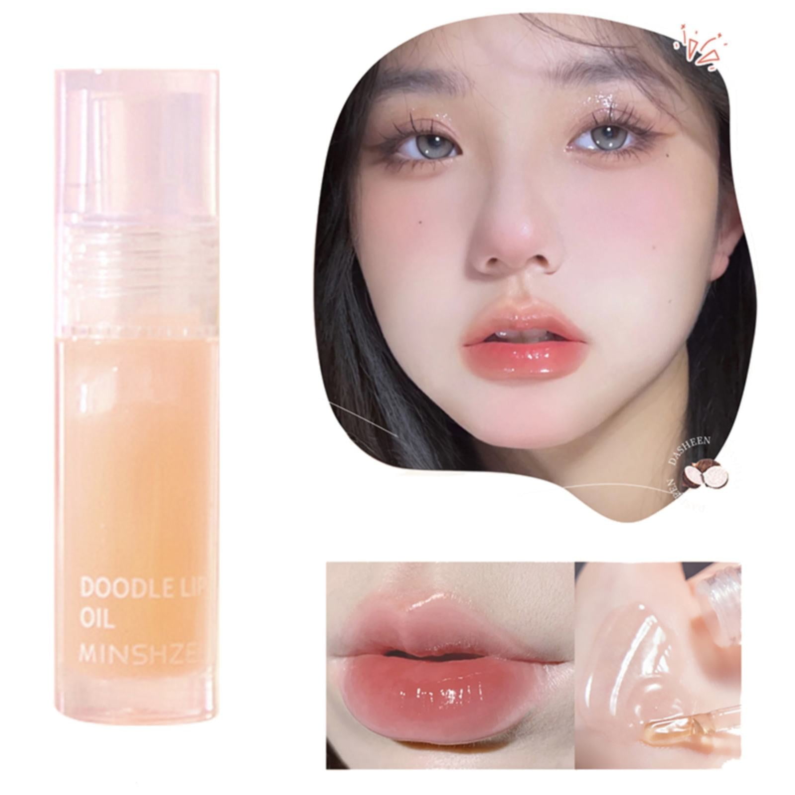 Lip Gloss, Fruit Lip Oil Plumping Lip Tint Moisturizing Lip Gloss ...