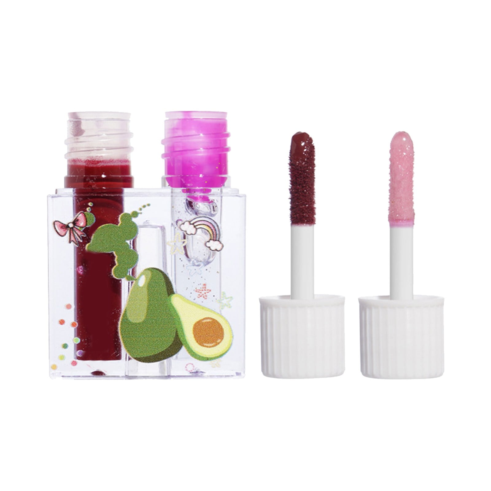 Lip Gloss Making compatible with Machine Double Headed Fruit Lip Gloss ...