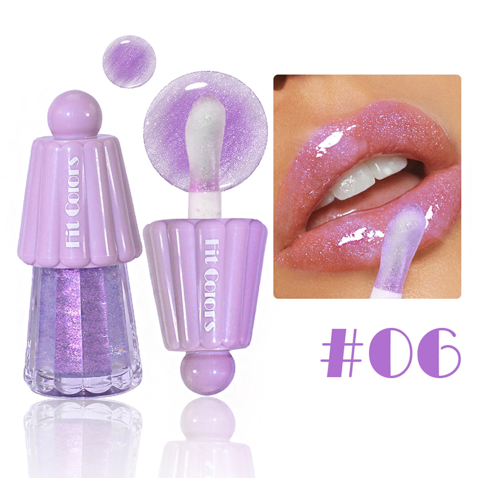 Lip Glow Oil | Hydrating Lip Gloss | Non-Sticky Formula Subtle Shine ...