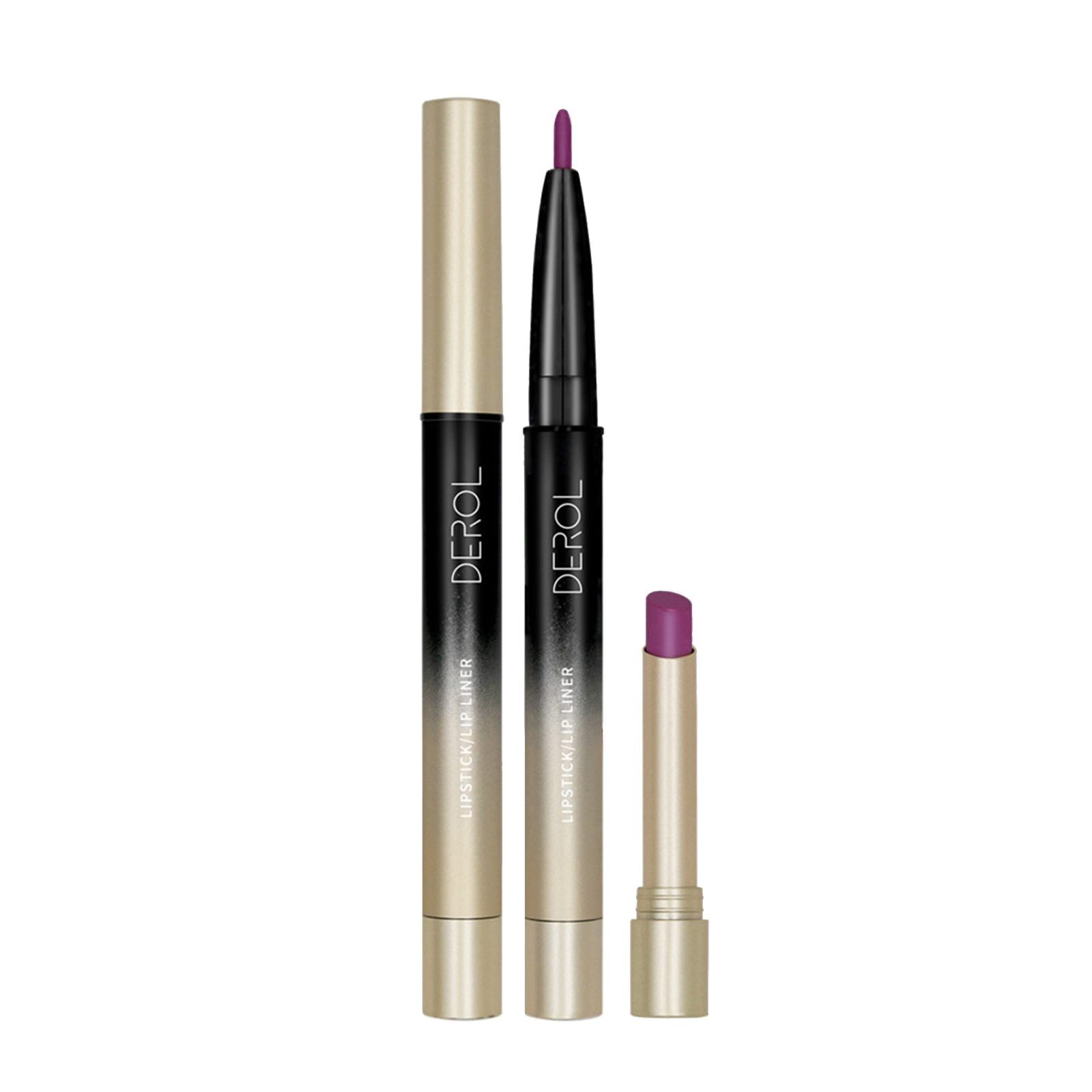 Lip Liner And Lipstick Lipstick With Lip Liner 2 In 1 Long Lasting Lip ...
