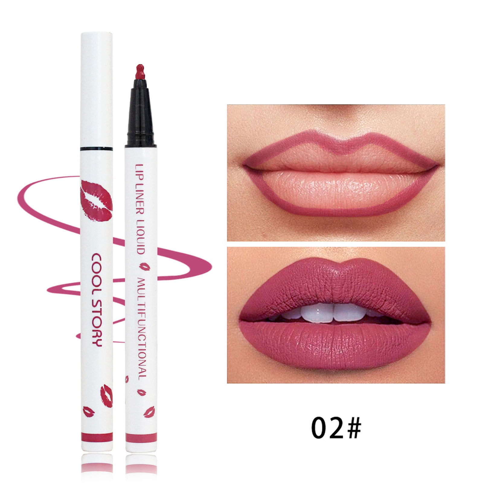 Lip Liner Pencil - Lip Liner Stain, Matte Lip Tint Liner Pencil, Lip ...