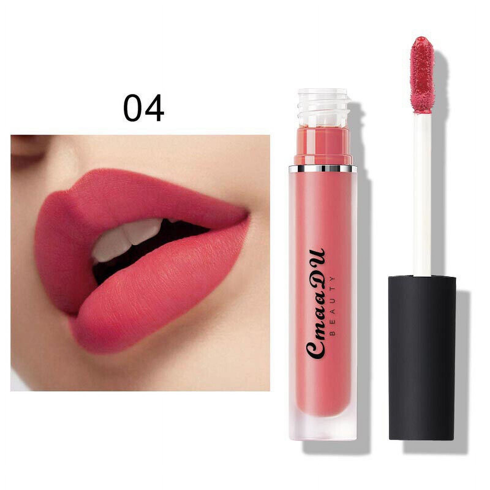 Lip Makeup Liquid Lipstick Moisturizing Lip Gloss Matte Velvet Long ...
