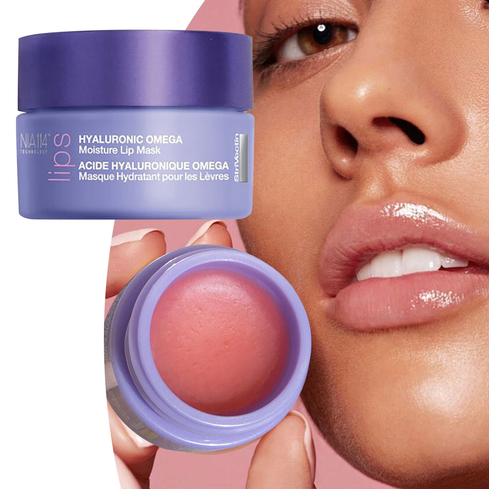 Lip Mask Overnight,Double Fix for Lips,StriVectin,Hyaluronic Omega Moisture Lip Mask,Deeply ...