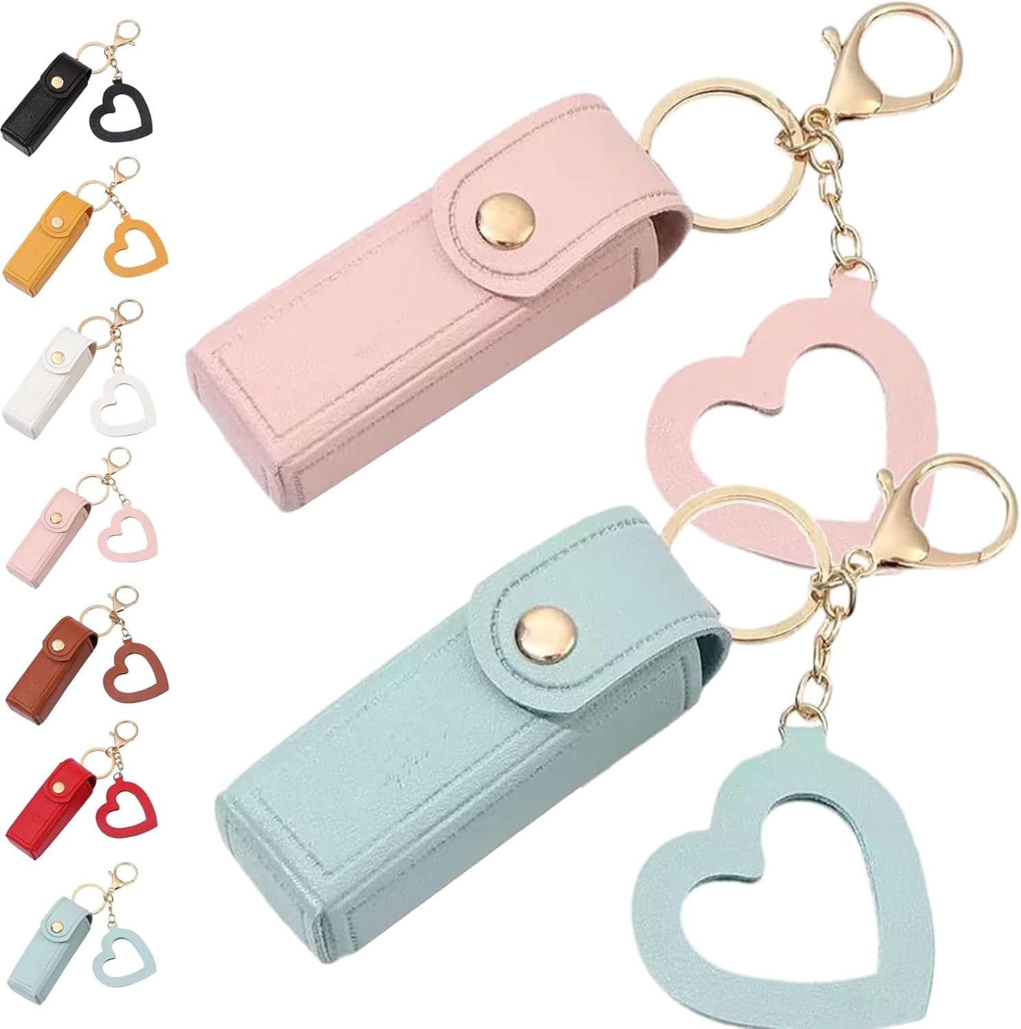 Lip Oil Keychain - Mirror & Oil 2-in-1, Mini Lipstick Case With ...