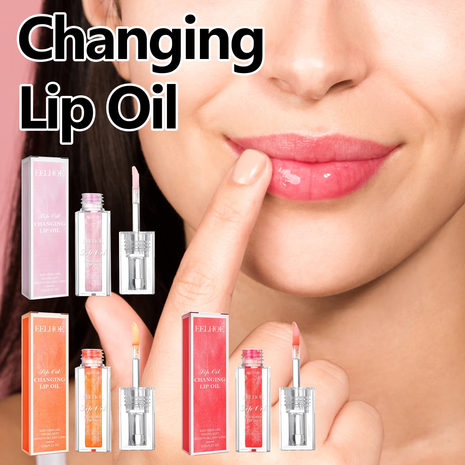 Lip Oil Set, Color Change Lip, Long-lasting Moisturizing Lip Gloss Lip ...