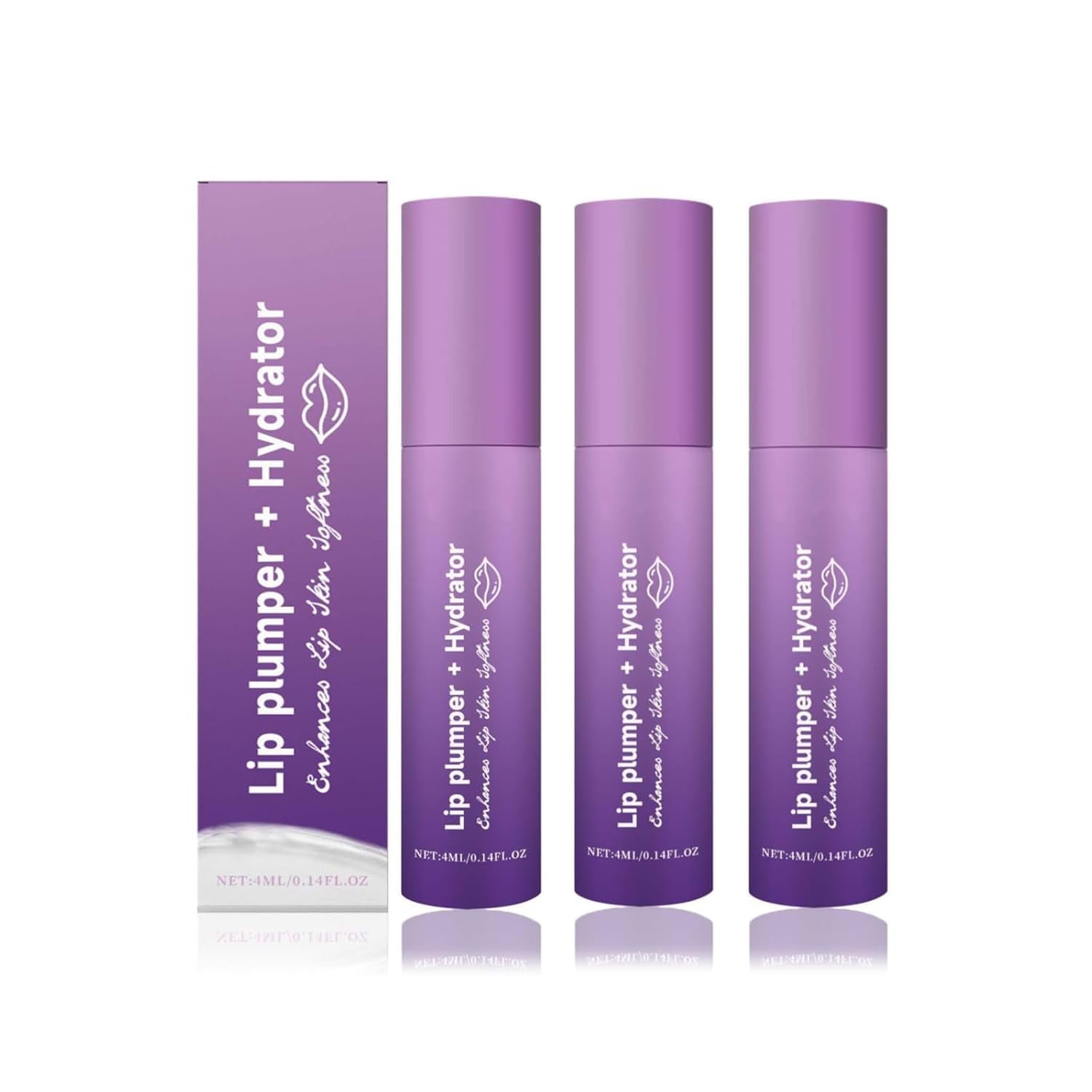 Lip Plumper + Hydrator Lip Balm - Instant Volumizing Gloss with ...