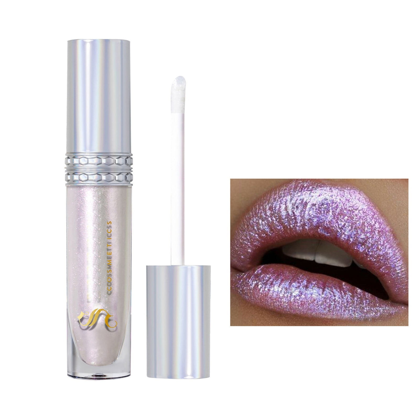 Lip Plumper Super Lustrous Glimmer Gloss,High-Shine Glimmer Finish Glow ...