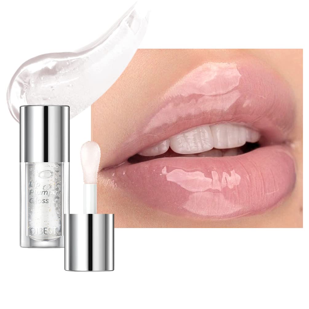 Lip Plumping Oil, Hydrating Clear Lip Gloss Tinted Lip Balm Lip Care ...