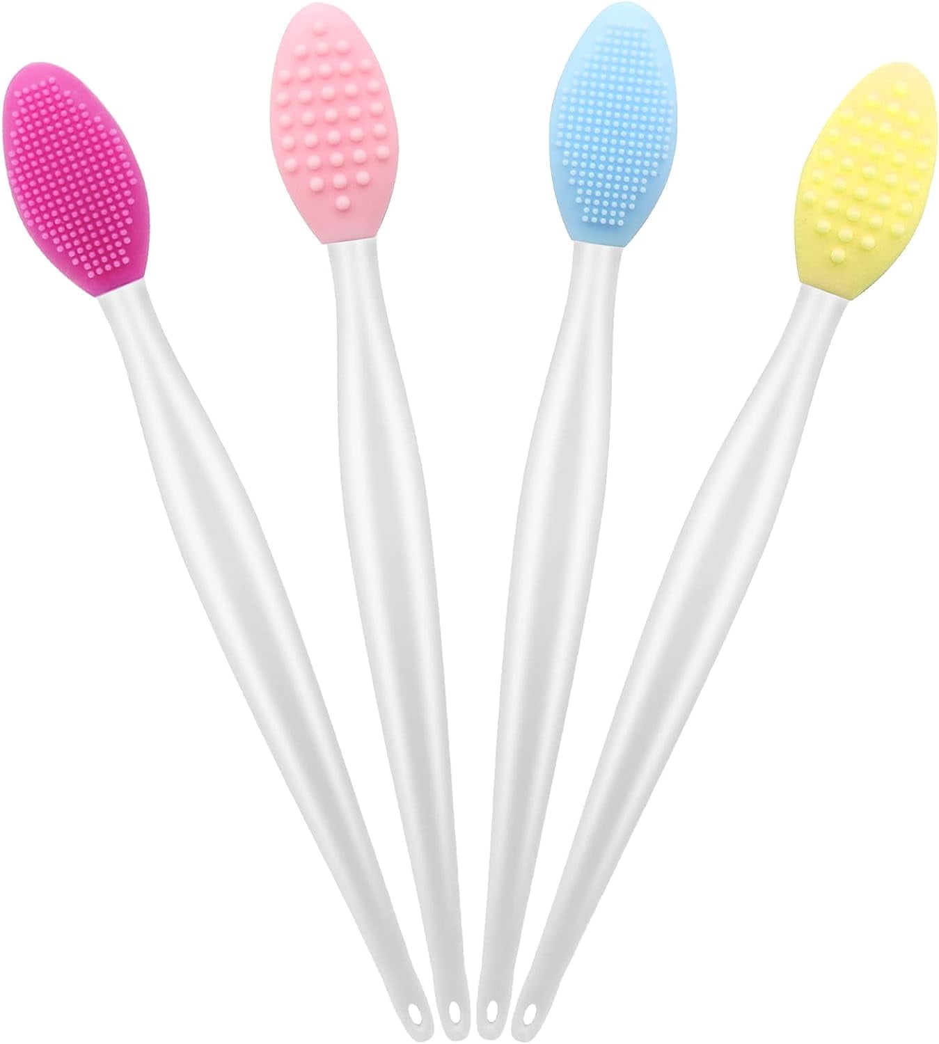 Lip Scrub Brush,Silicone Lip BrushDouble-Sided Lip Scrubber Tool ...