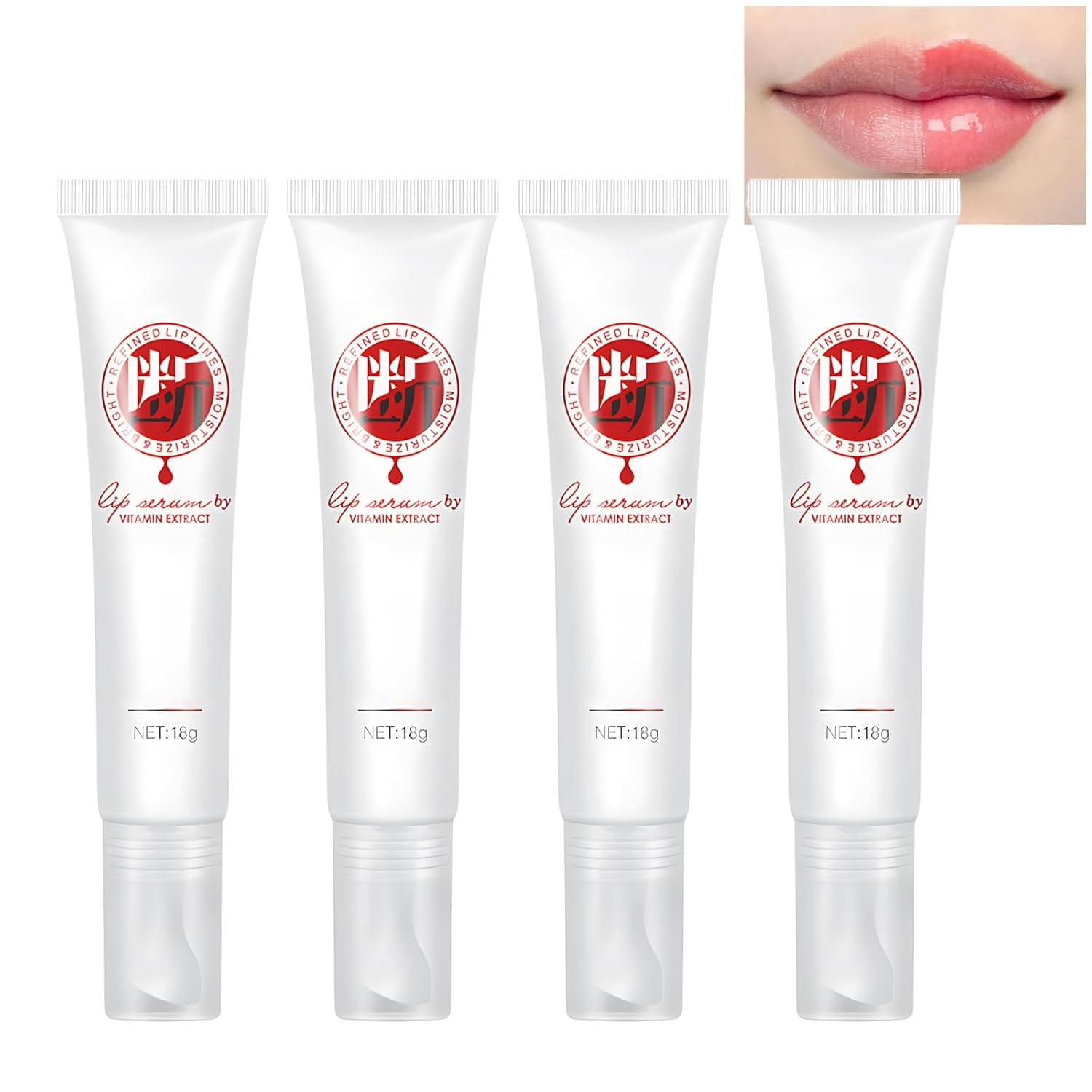Lip Serum Plumper Vitamin E Lip Serum Plumper Mild and Non-Irritating, Moisturising, Smooths Lip ...