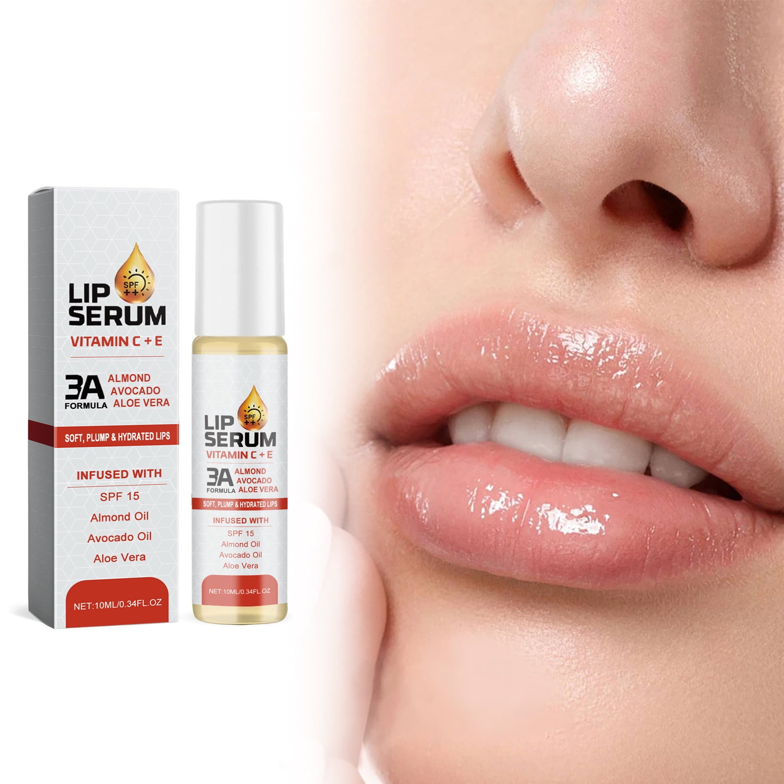 Lip Serum Vitamin C + E Lip Essence Oil – Hydrating & Brightening Lip ...