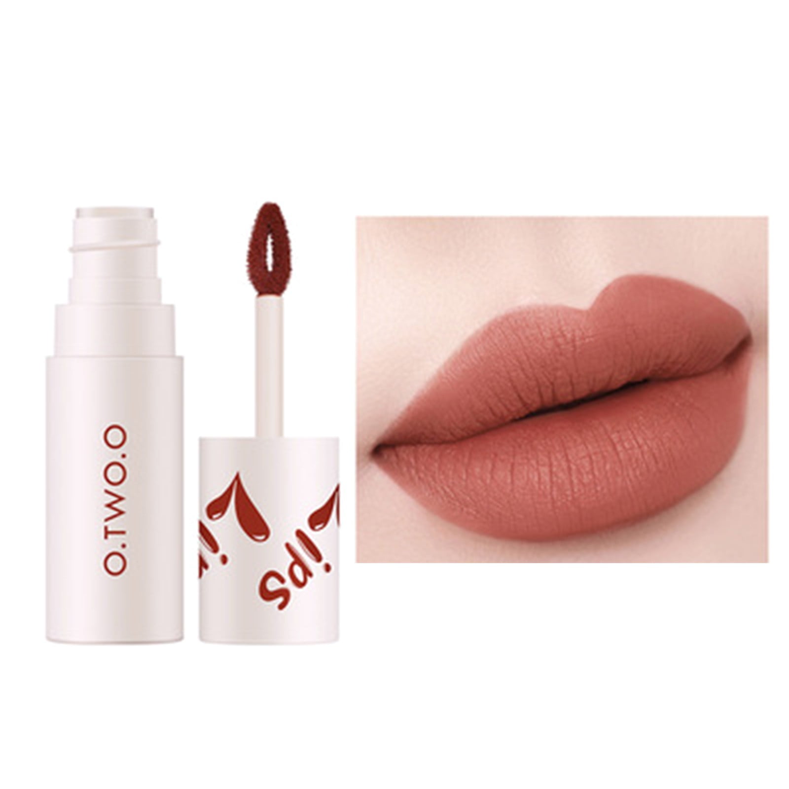 Lip Slime Matte Matte Lip & Cheek Blush Lipstick Air Lip Glaze Non ...