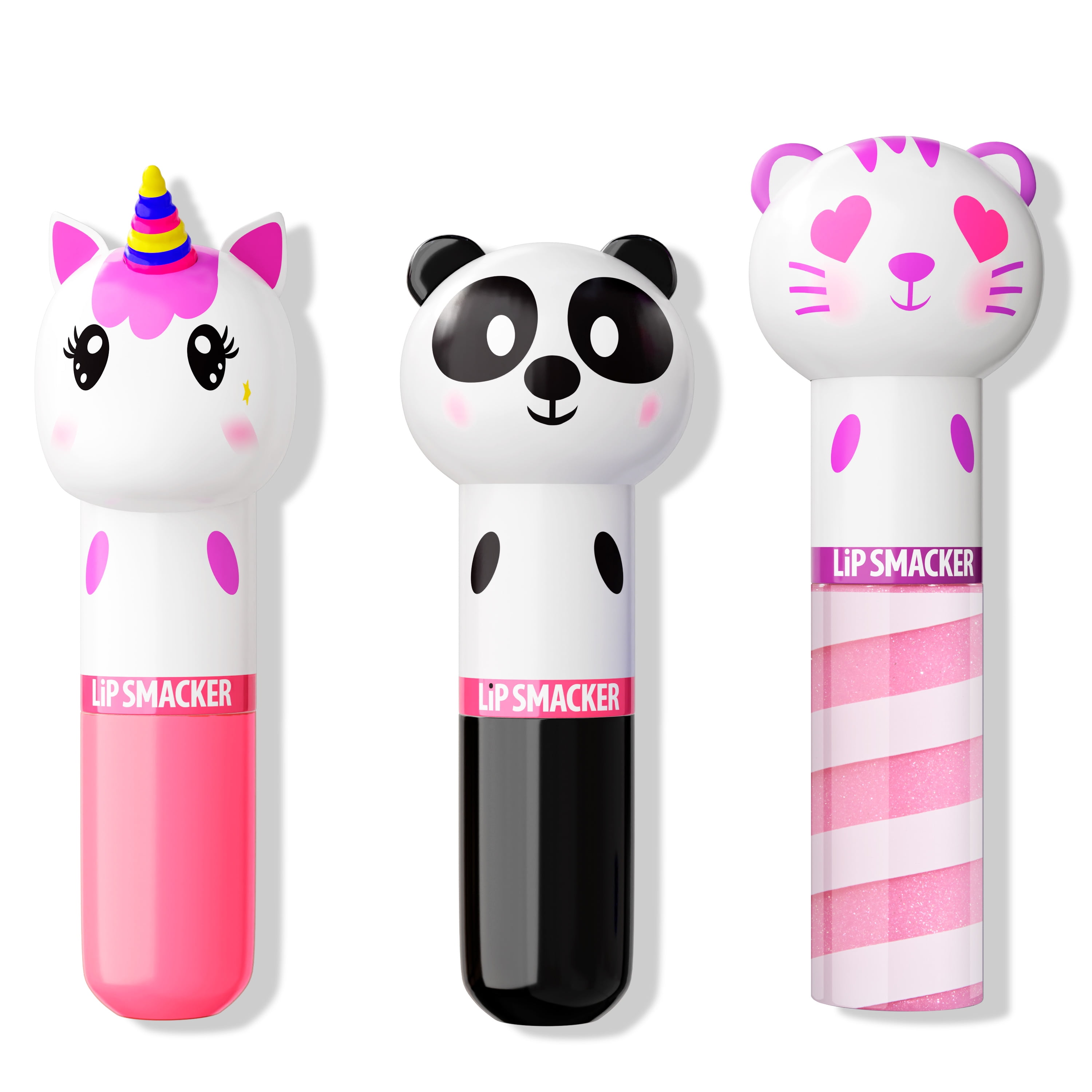 Lip Smacker 3 Piece Lippy Pal Unicorn, Panda, and Kitty Lip Balms ...