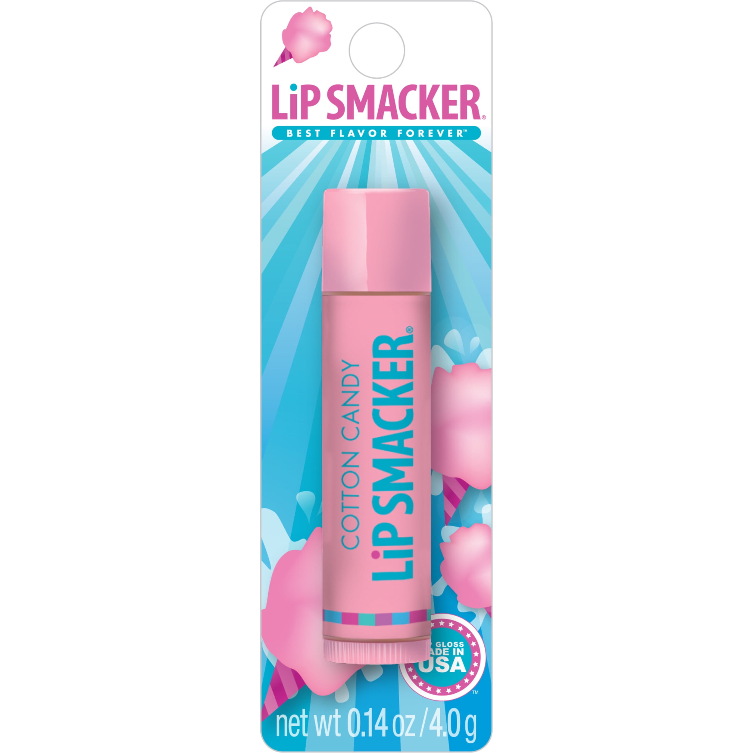 Lip Smacker Cotton Candy Flavored Lip Balm: Soothes, Moisturizes and ...