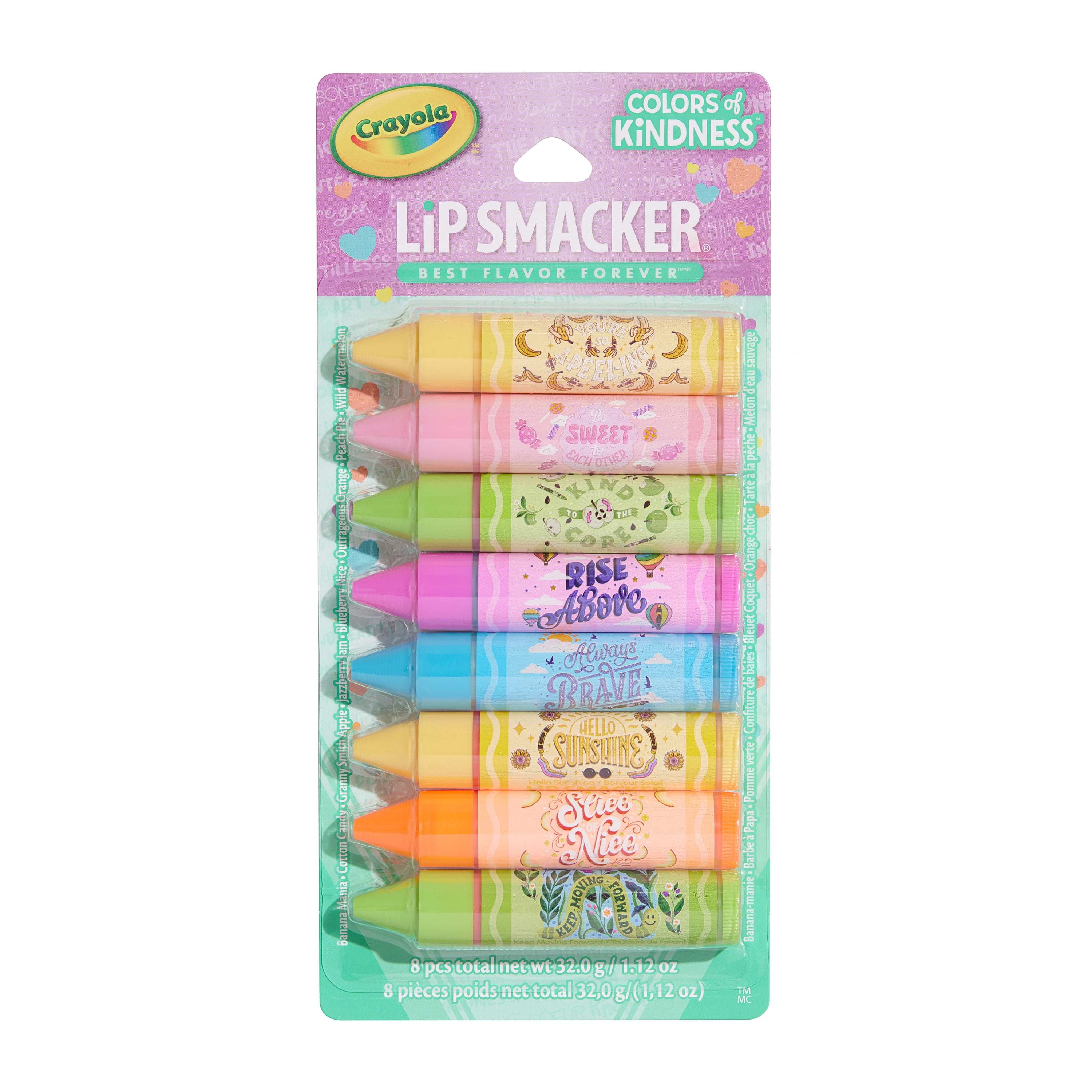 Lip Smacker Crayola 8pc Colors of Kindness Party Pack Lip Balm - Colors ...