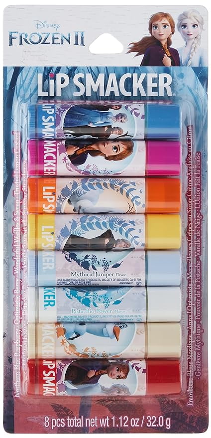 Lip Smacker Disney Frozen 2 Flavored Lip Balm Party Pack 8 Count Clear