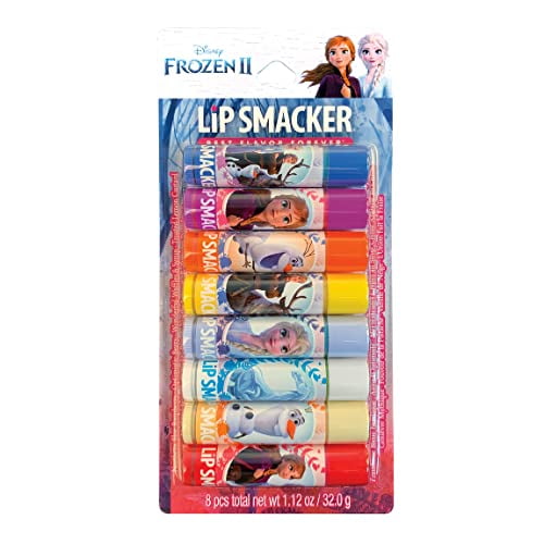 Lip Smacker Disney Frozen 2 Flavored Lip Balm Party Pack 8 Count, Clear ...