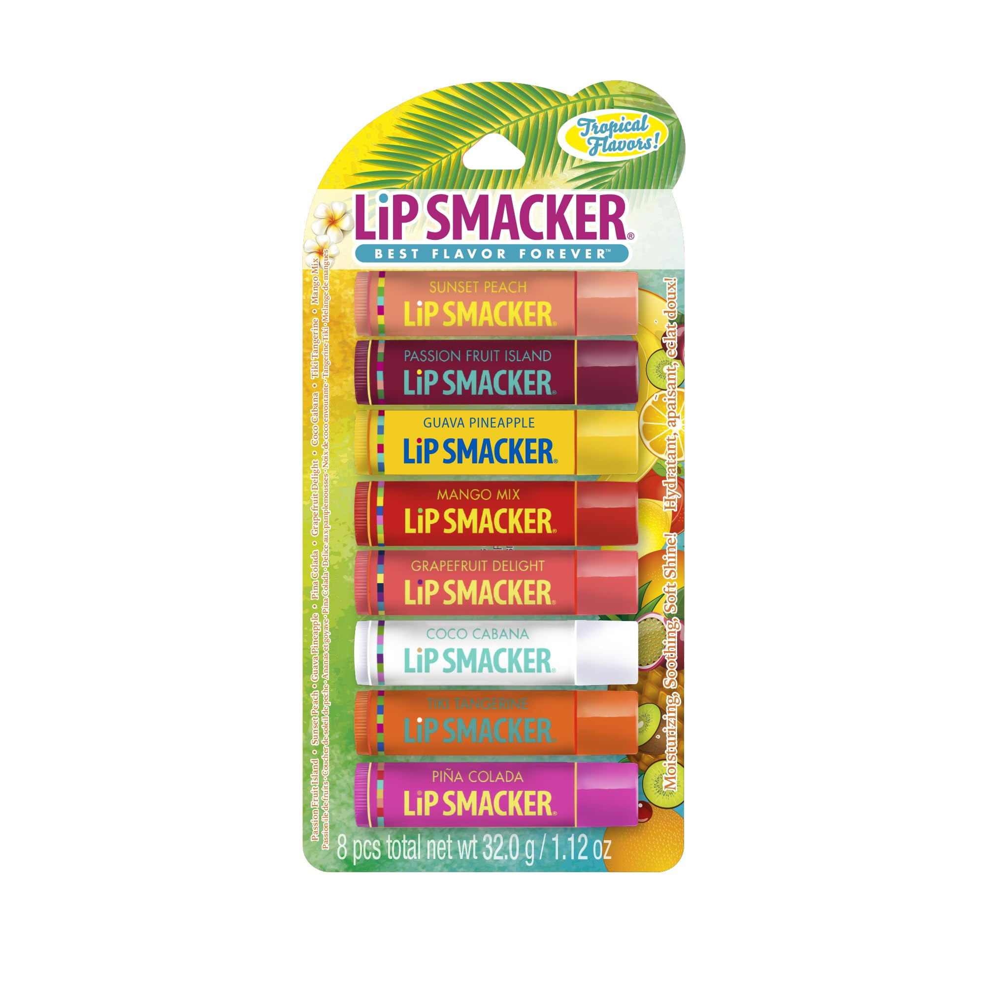 Lip Smacker Flavored Lip Balm Tropic Fever 8 Count (Pack Of 1), Passion ...