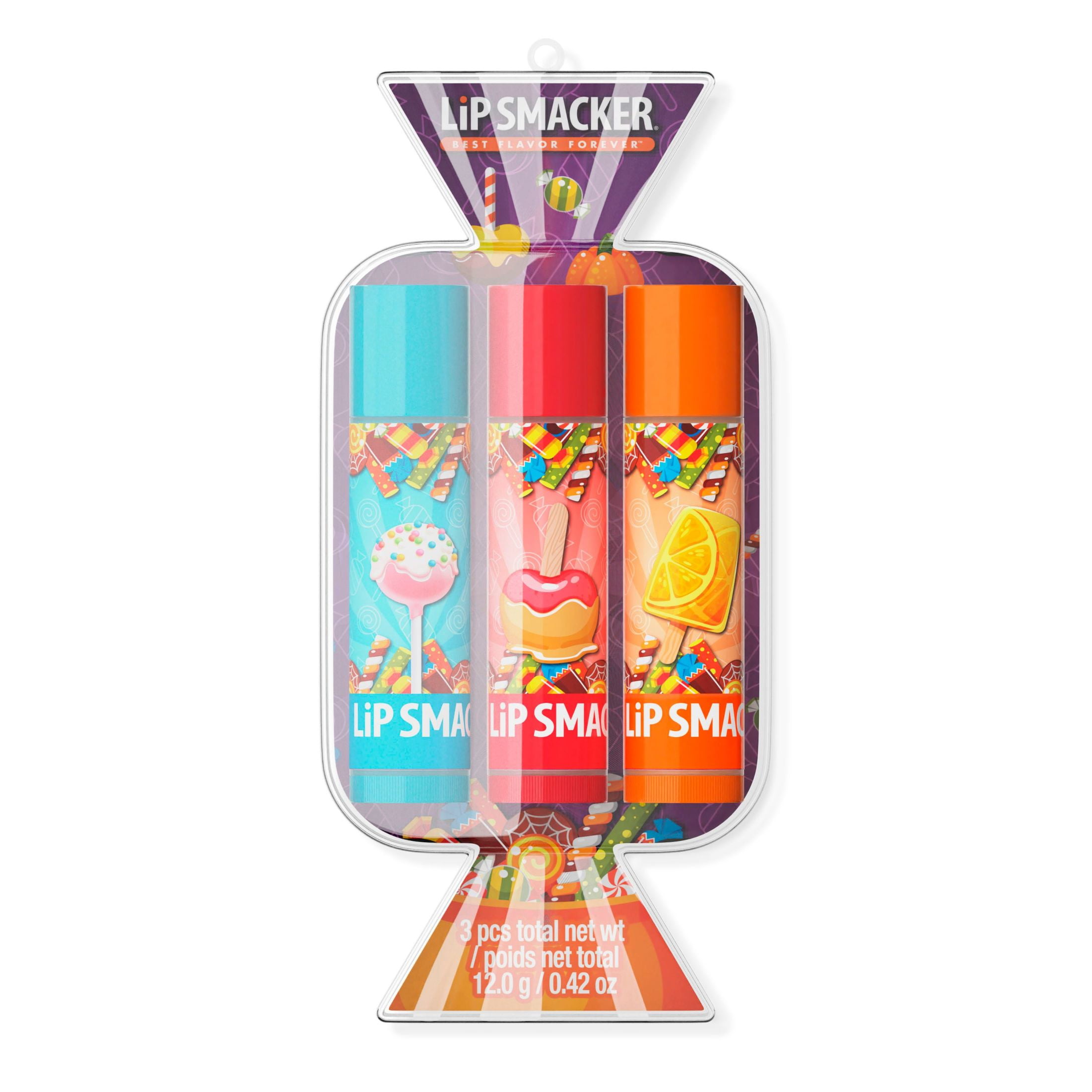 Lip Smacker Halloween Sweet Candy Ornament Lip Balm Trio - Vanilla Cake ...