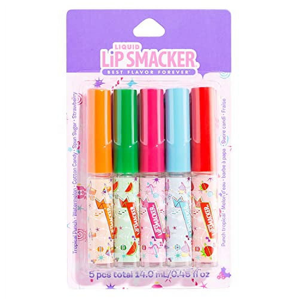Lip Smacker Holiday Original & Best Flavored Lip Gloss Party Pack ...