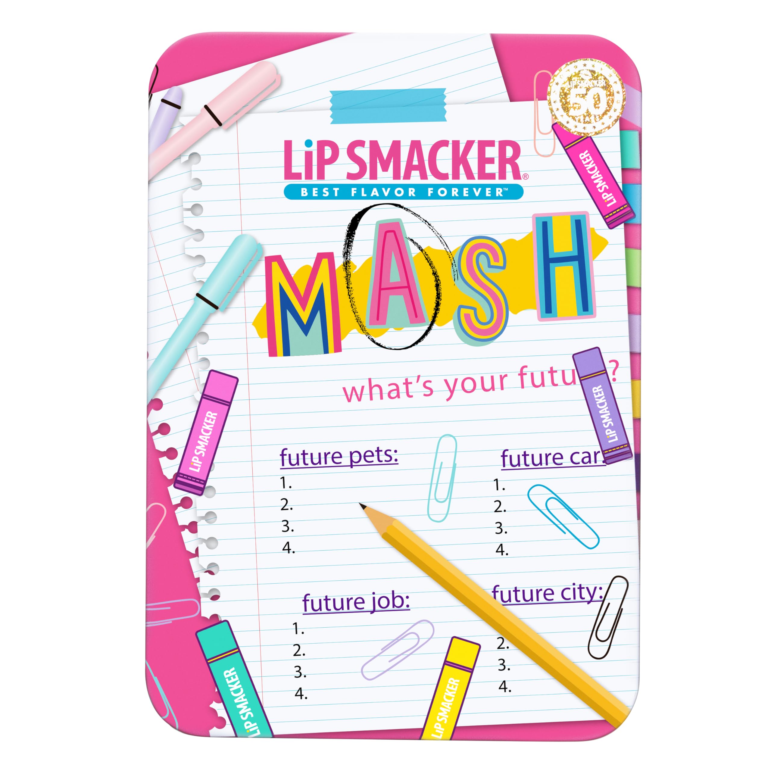 Lip Smacker Mash Tin, Back To School - Moisturizing, Soothing - Pack Of ...