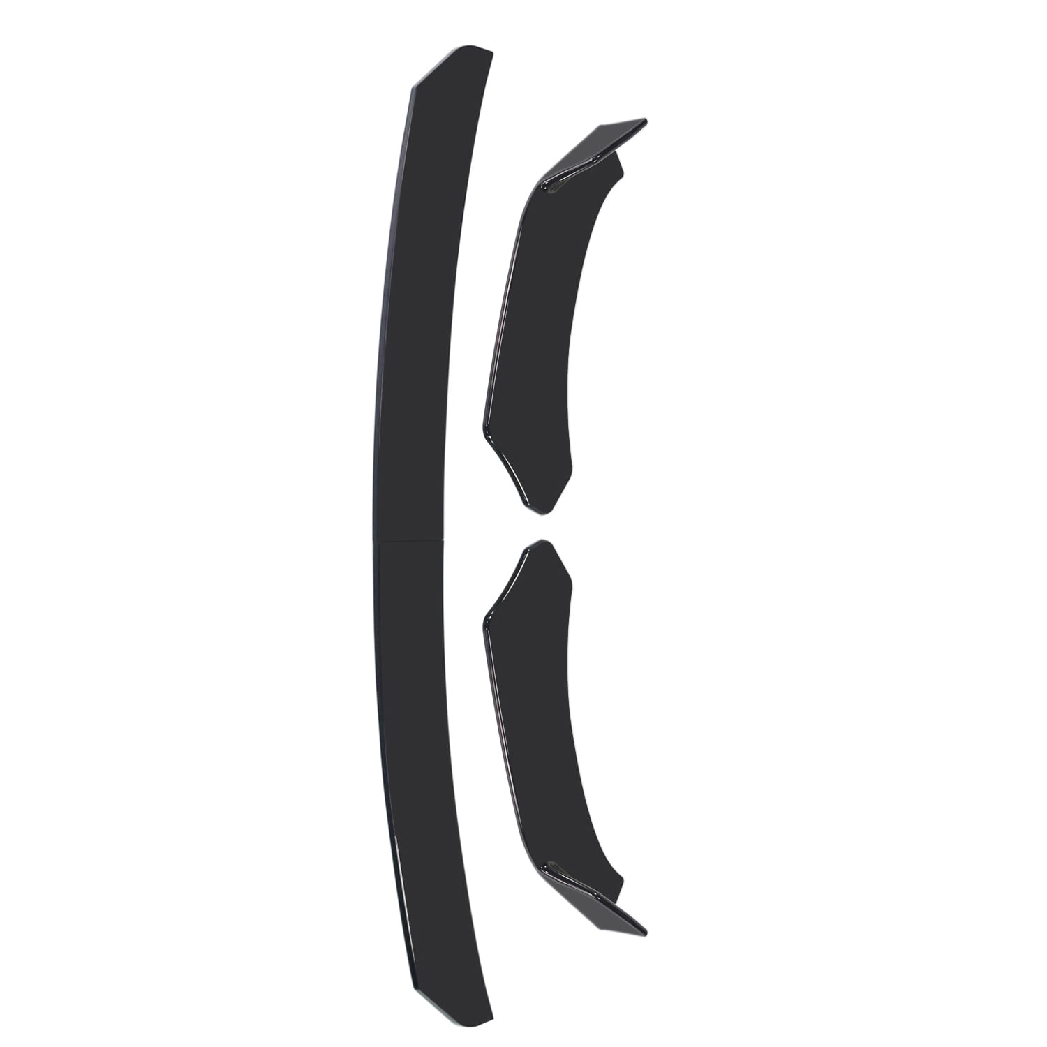 Lip Spoiler,Chin Spoiler Splitter 4 Pieces Car Lip Body Kit Lip Abs Lip ...