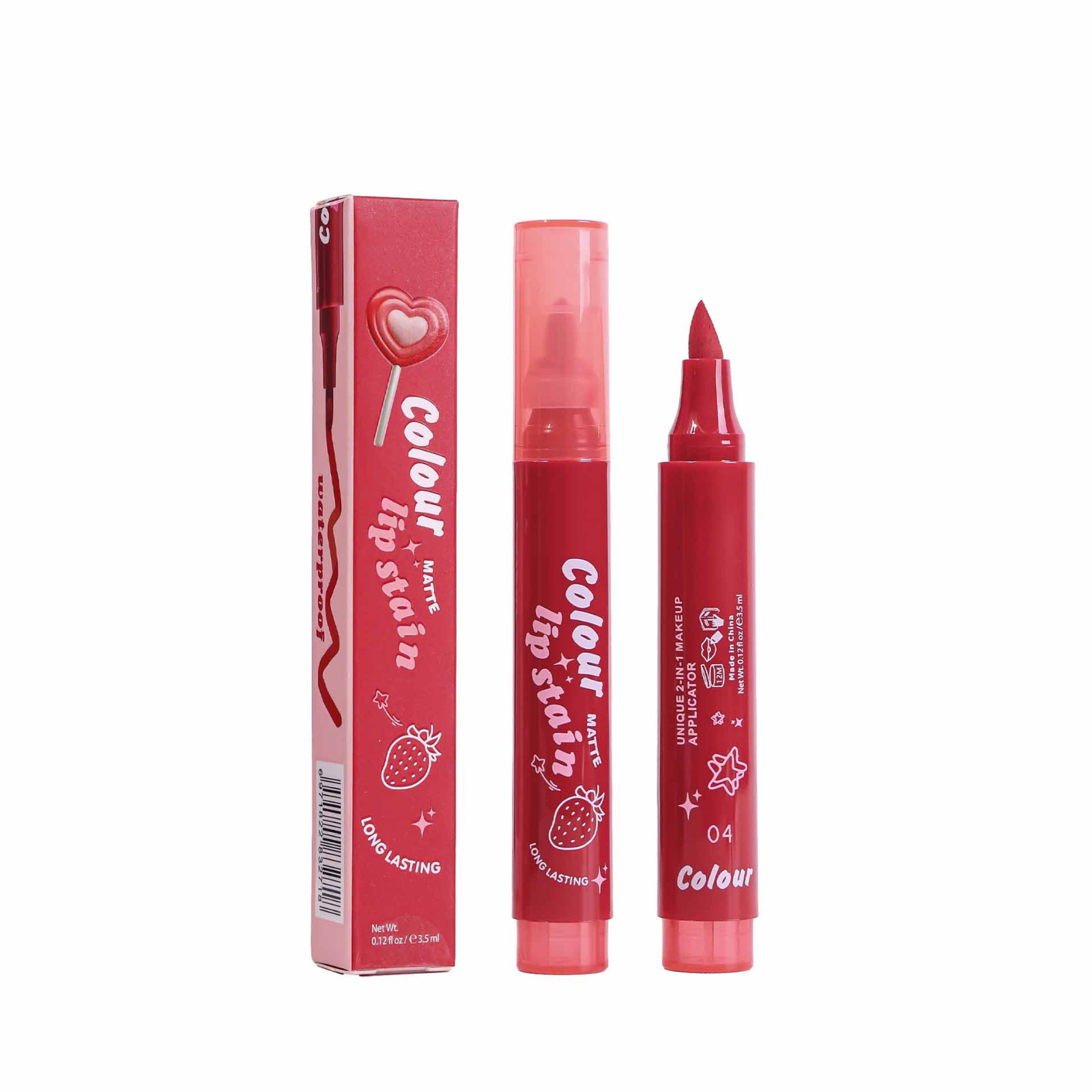 Lip Stain Marker, Waterproof Lip Marker, Long-Lasting Tinted Lipstick ...