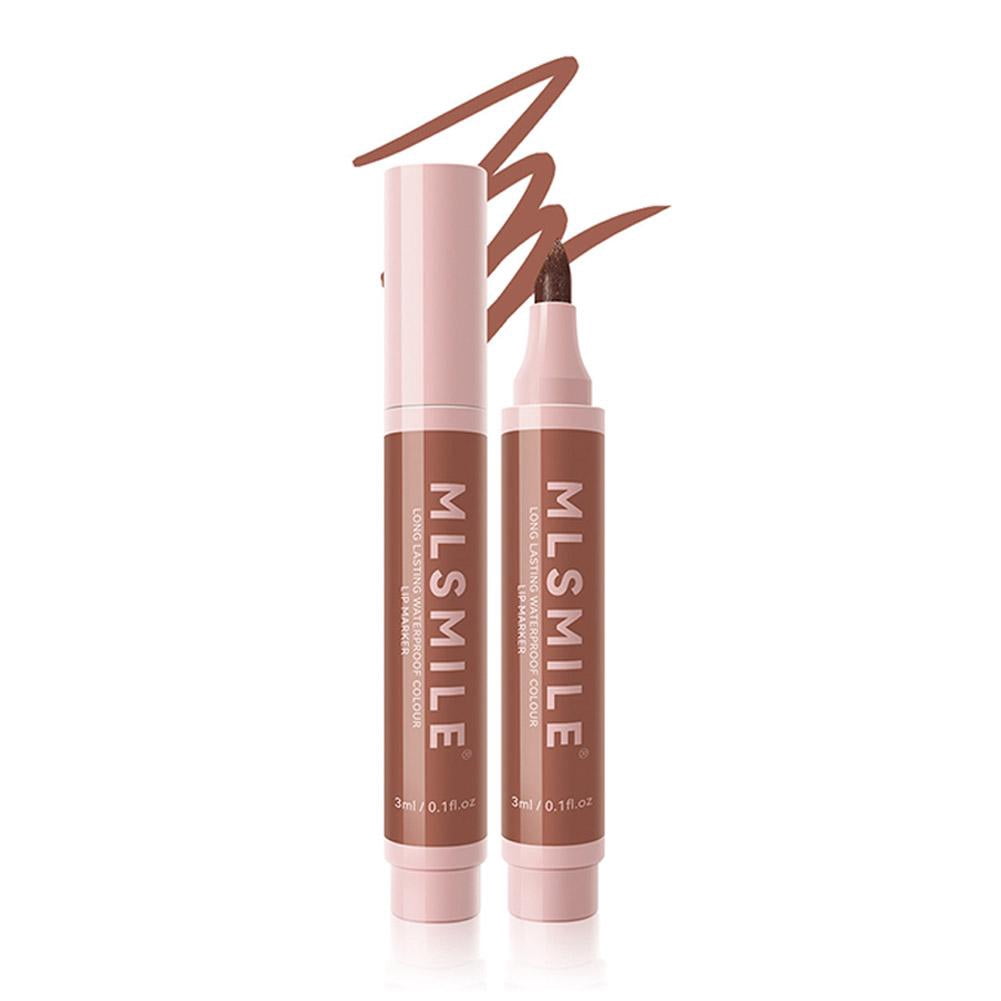 Lip Stain Marker Waterproof Long Lasting Color Effect Lip Pen Sweat ...