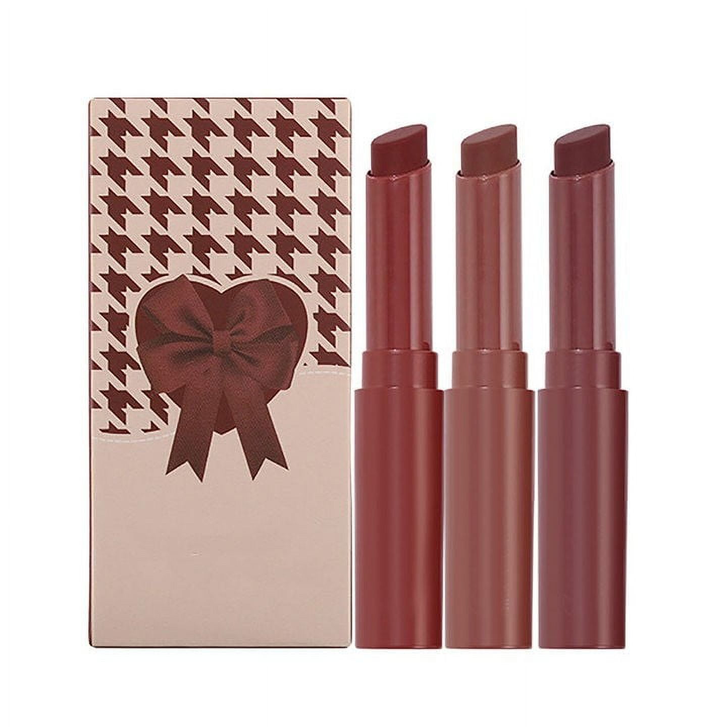 Lip Stick Lady Non Staining Cup And Lasting High Gloss 3 Color Gloss