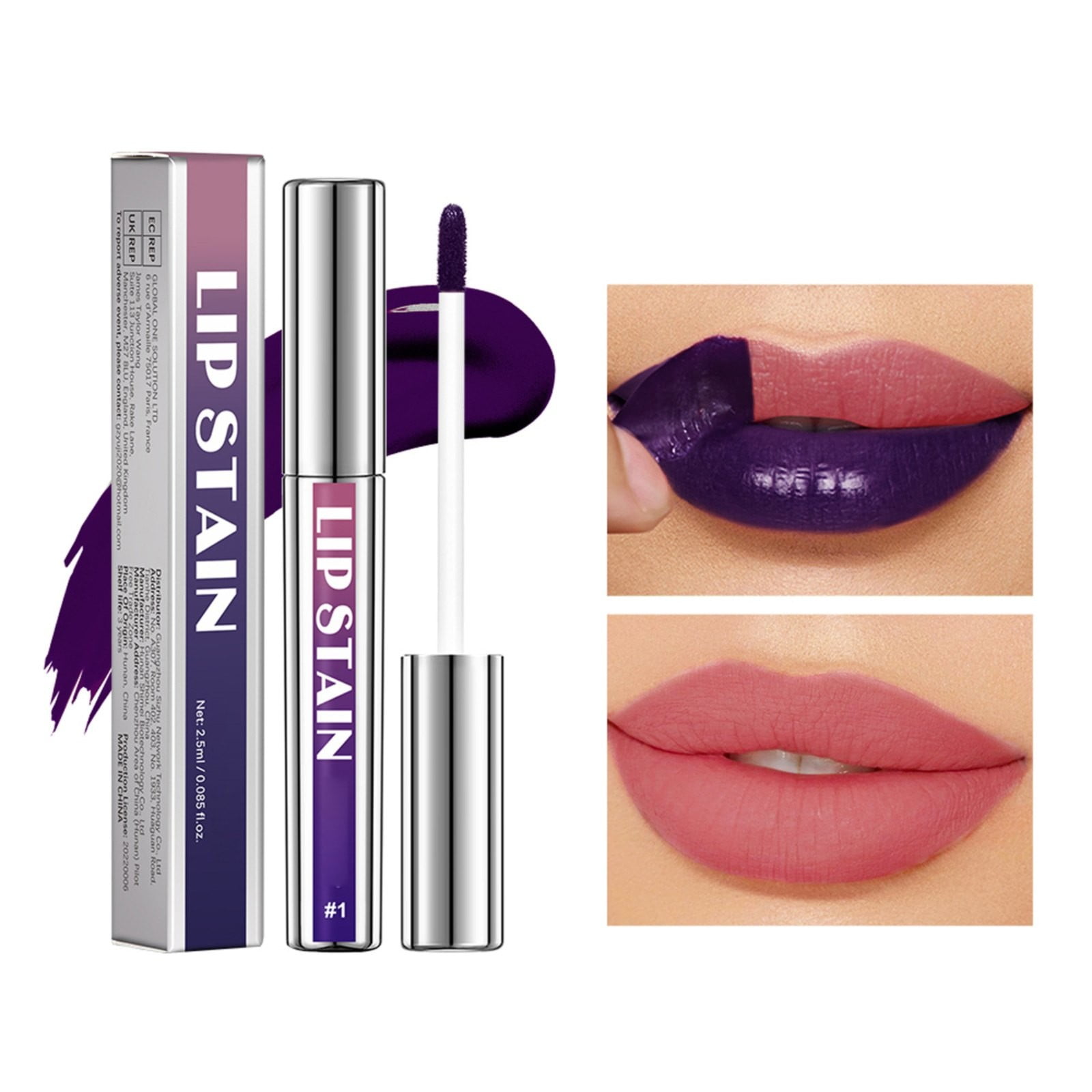 EKIDAZB Lip Tint Stain, Peel Off, Long-Lasting Lip Makeup - Walmart.com