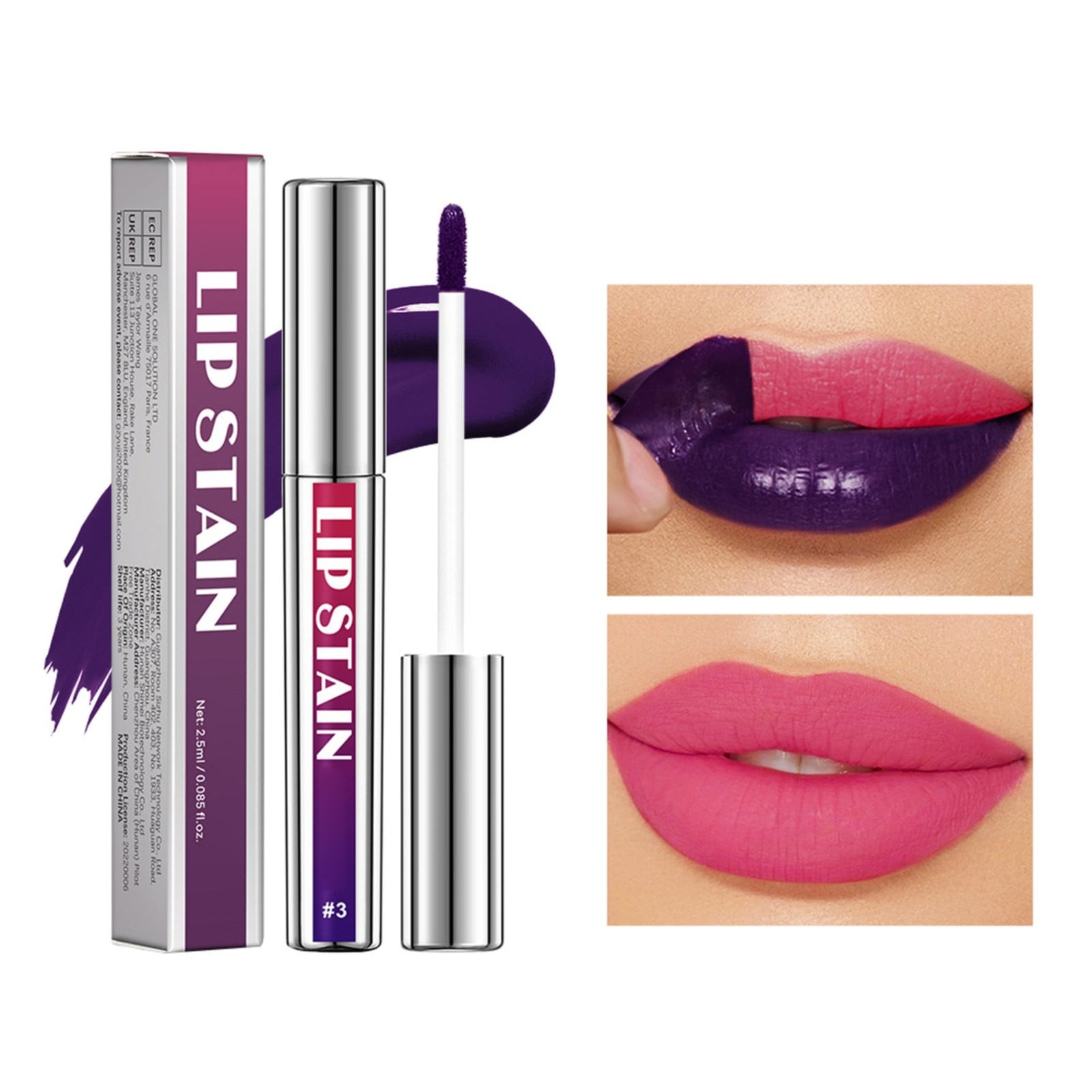 EKIDAZB Lip Stain Peel Off, Long-Lasting Waterproof Lip Tint, Vibrant ...