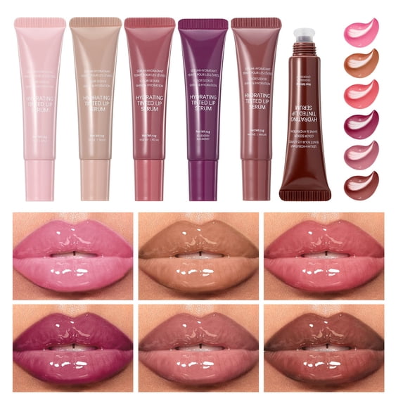 Lip Tinted Glowy Balm,Long-Lasting Moisturizing Non-Sticky High Shine ...