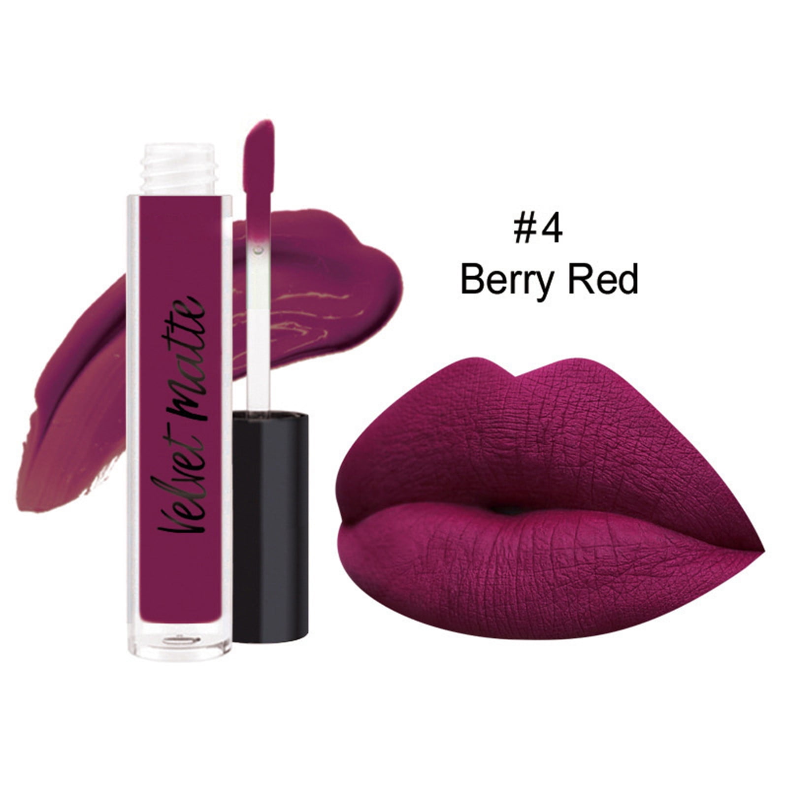 Lipgloss 12 Colors Velvet Lip Gloss Nonstick Cup Liquid 3ml Lip Glosses