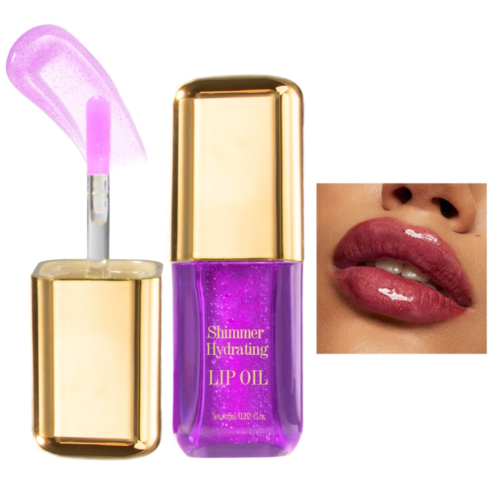 Lipgloss Mint Flavored Lip Oil Water Gloss Glass Lips Plump