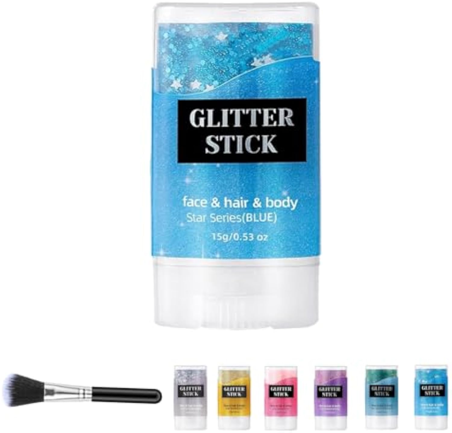 Liplaya Glitter Stick, Glitter Stick Hair and Body, Face Painting ...