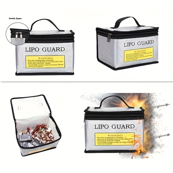 Lipo Battery Bag Fireproof Explosionproof Safe Bag Large Capacity Lipo ...